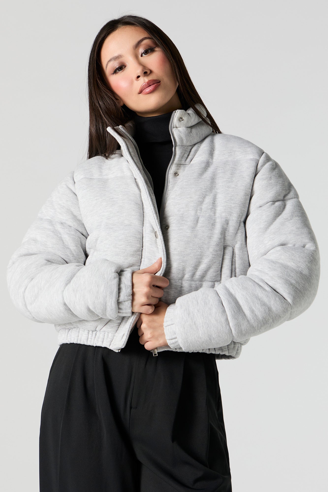 Fleece Puffer Jacket – Urban Planet