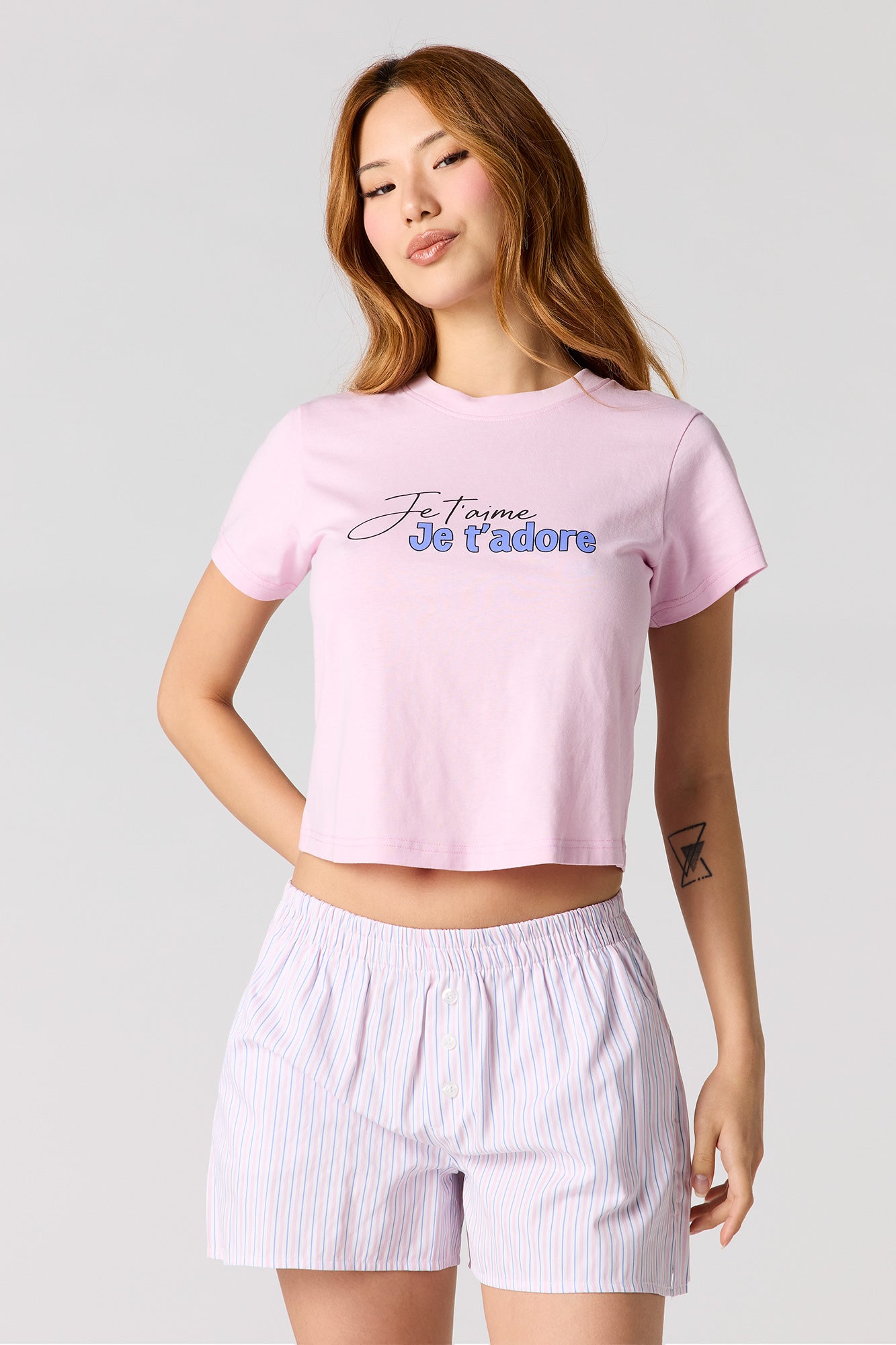 Ensemble pyjama avec t-shirt imprimé et short – Urban Planet